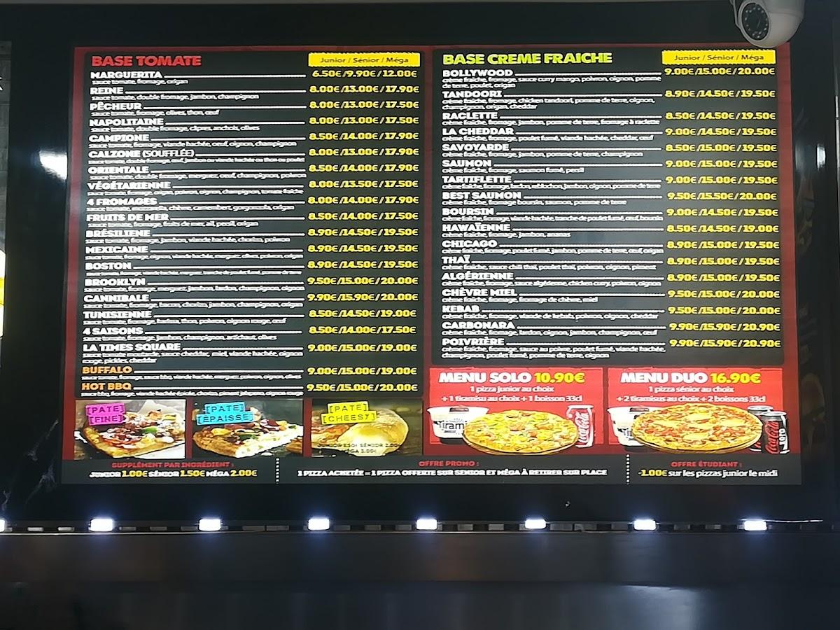 Menu at Times Square Henri Barbusse, Saint-Denis, 2 Rue Henri Barbusse