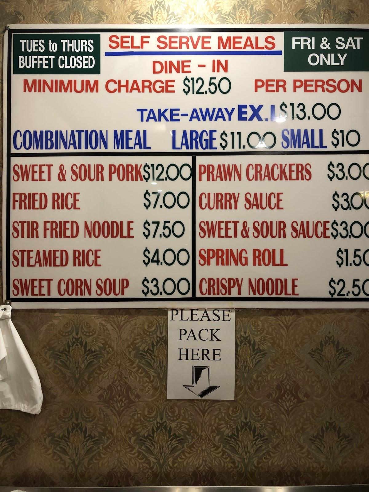 Menu at Merriwa Chinese Restaurant, Merriwa