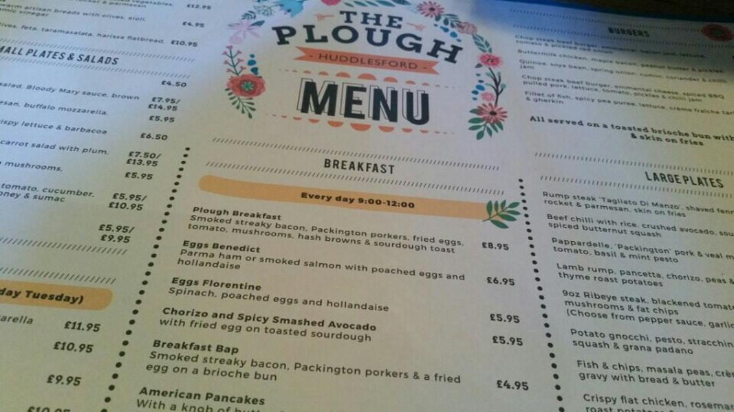 Menu at The Plough, Huddlesford pub & bar, Lichfield