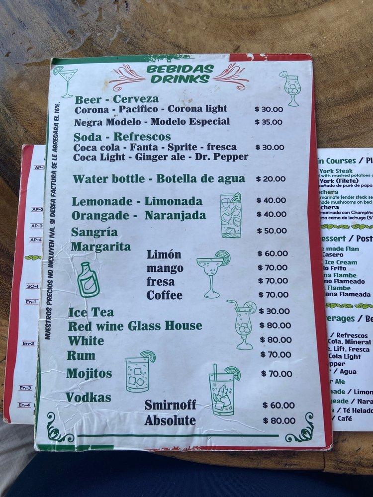 Menu at Red Apple Place Restaurant, Bucerías