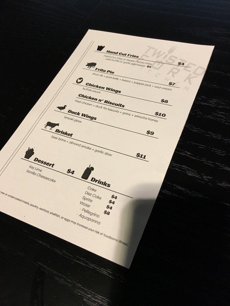Menu at The Tank Brewing Co. pub & bar, Miami
