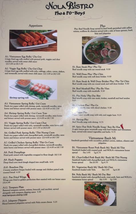 Menu at Noosh Afghan Cuisine restaurant, Lansing