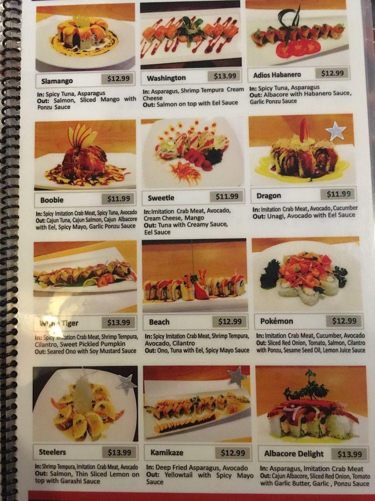 Menu at Sapporo Sushi restaurant, Murrieta, Winchester Rd