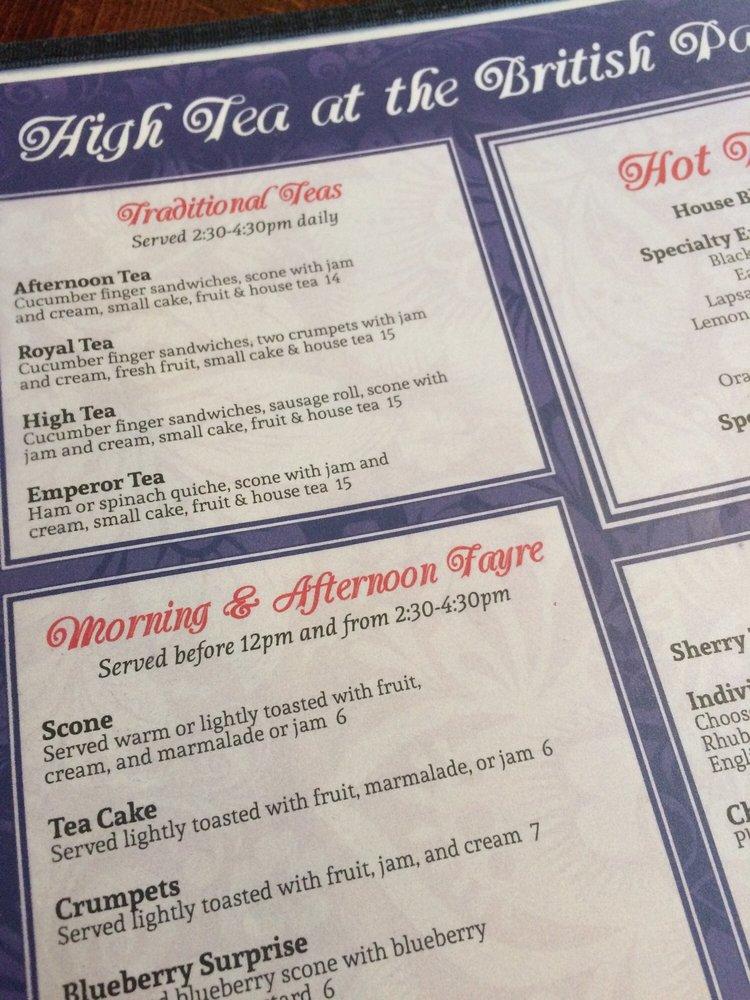 Menu at The British Pantry Ltd. restaurant, Redmond