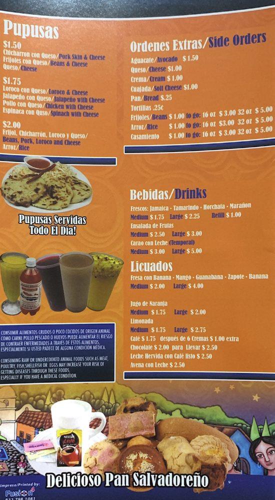 Menu at Sarita's Bakery & More, Houston, Barker Cypress Rd #111