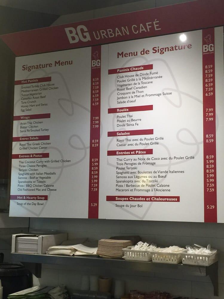 Menu at Bread Garden Urban Cafe, Richmond