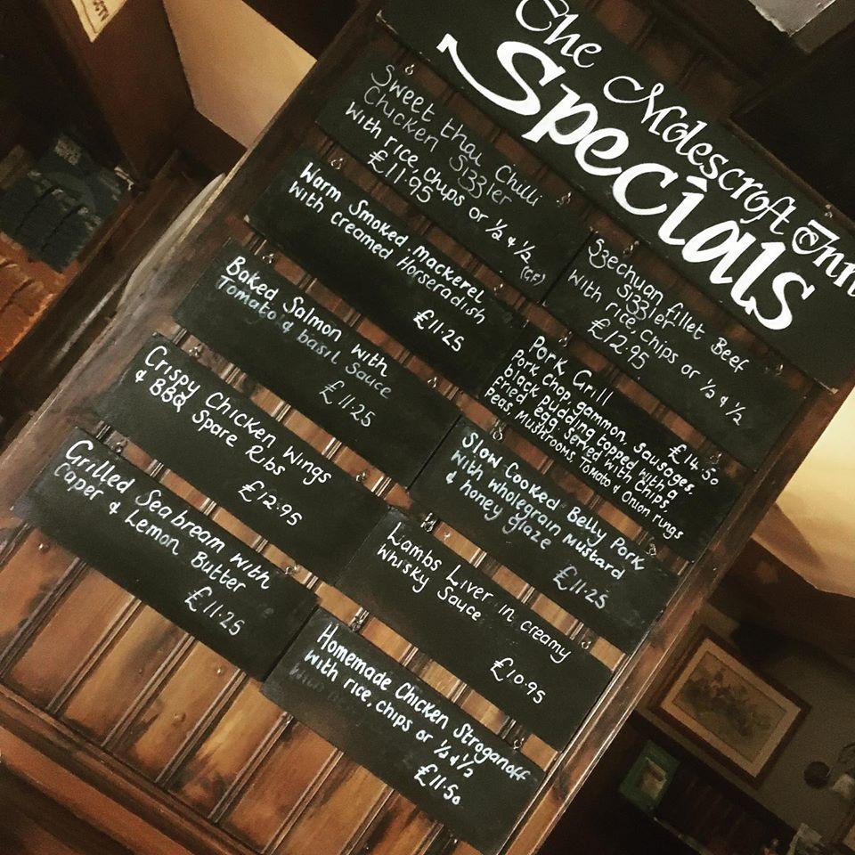 Menu at Molescroft Inn pub & bar, Beverley, 75 Molescroft Rd