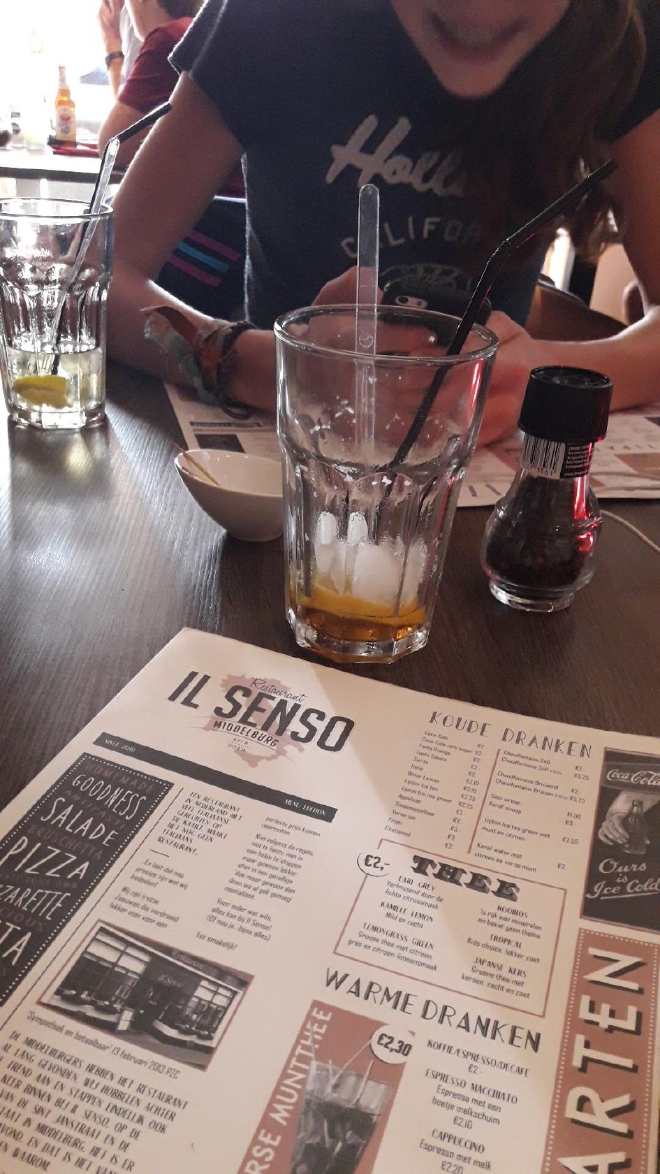 Menu at Restaurant IL Senso, Middelburg