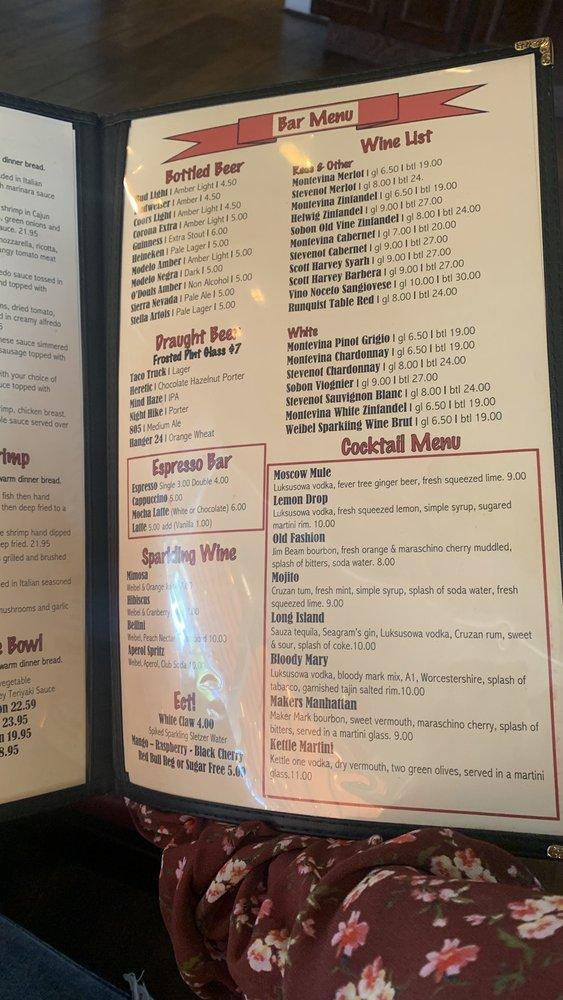 Menu at Highway House Restaurant, Jackson