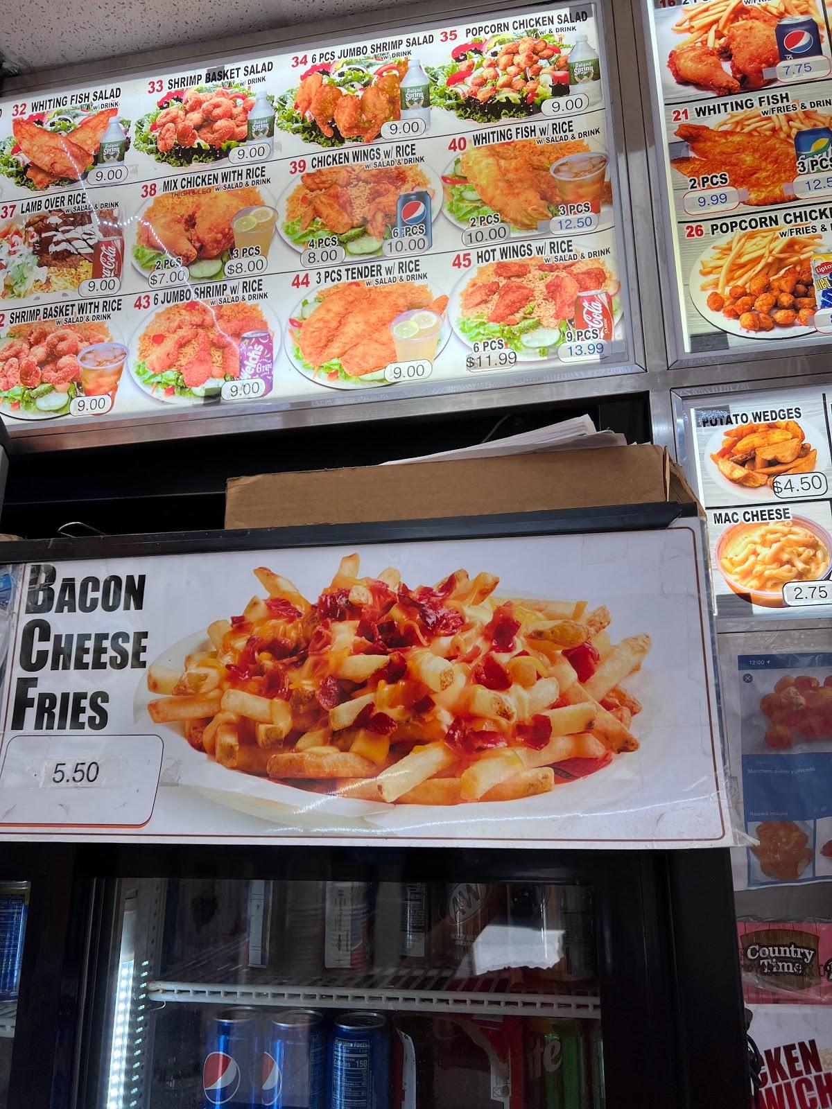 Menu at US Fried Chicken restaurant, New York City, Third Ave