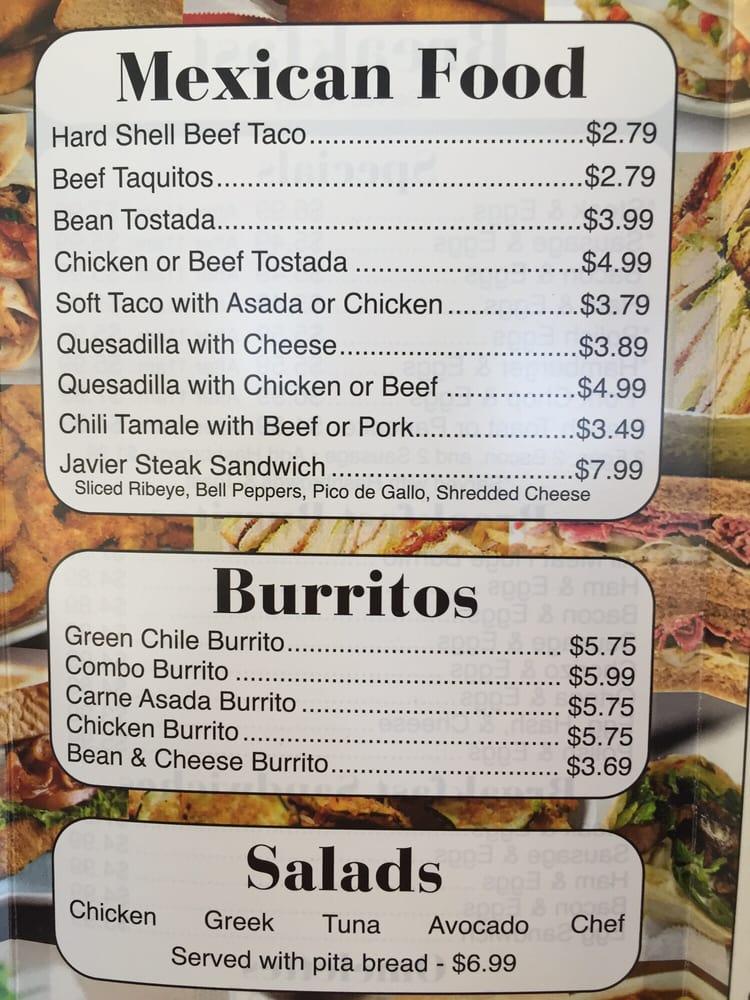 Menu at Kosmos Burgers restaurant, San Dimas