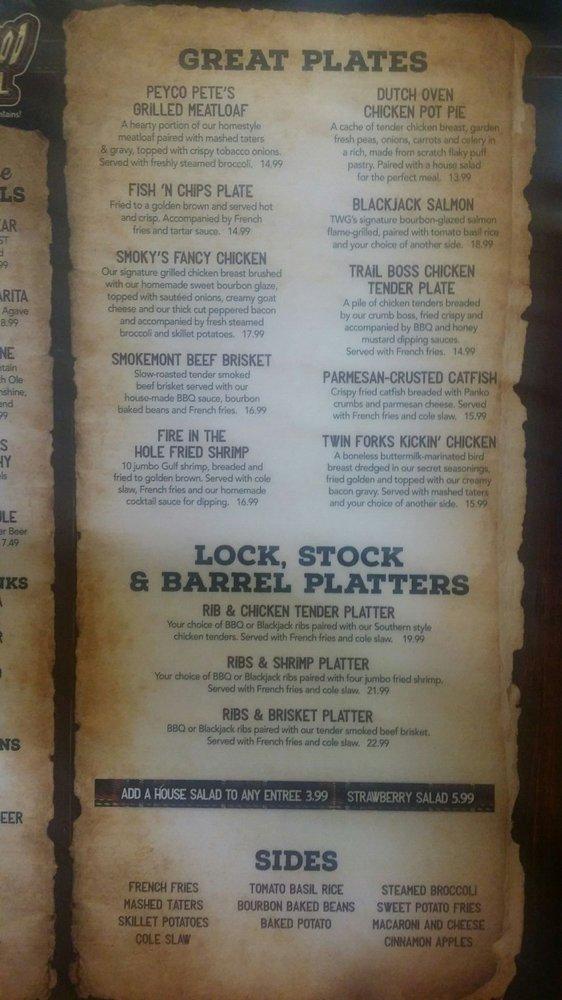Menu at Timberwood Grill pub & bar, Pigeon Forge