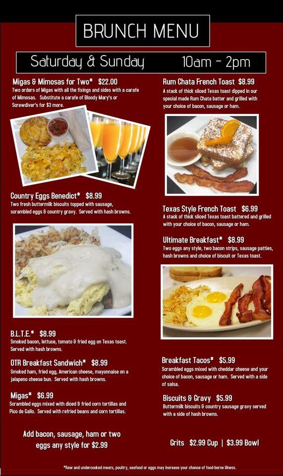Menu at On The Rox pub & bar, Houston, Louetta Rd Ste R
