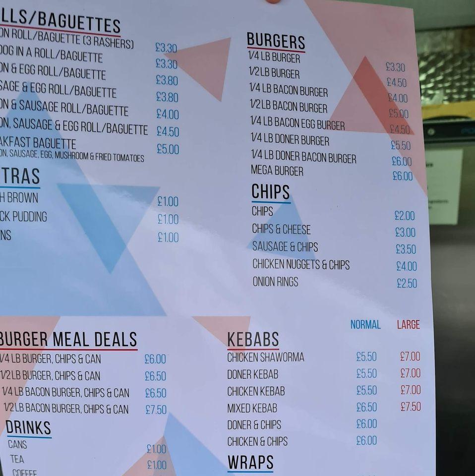Menu at KAZ'S KITCHEN restaurant, Milton Keynes