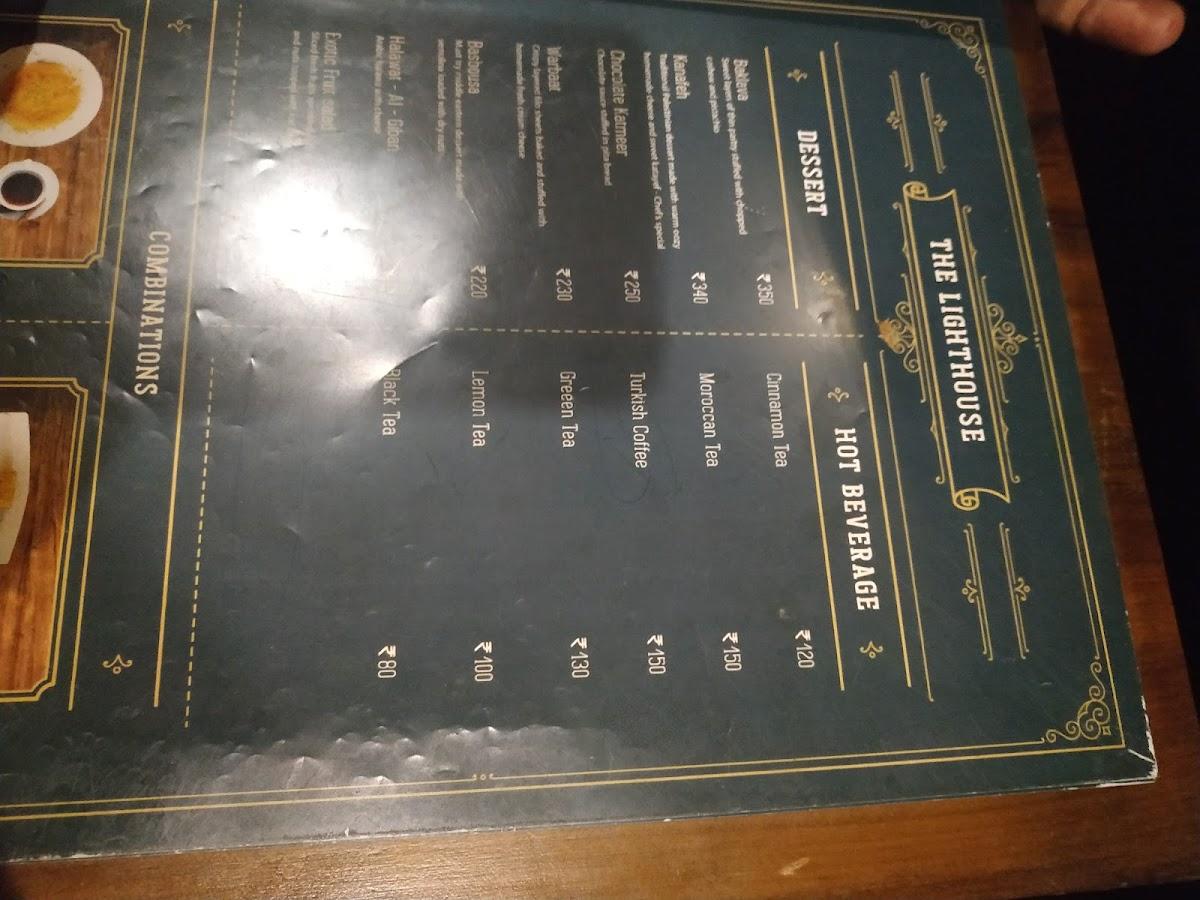 Menu at The Light House Restaurant, Kozhikode