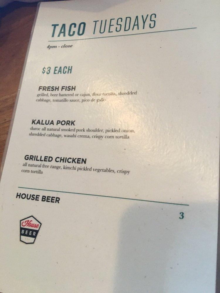 Menu at Duke's Malibu restaurant, Malibu