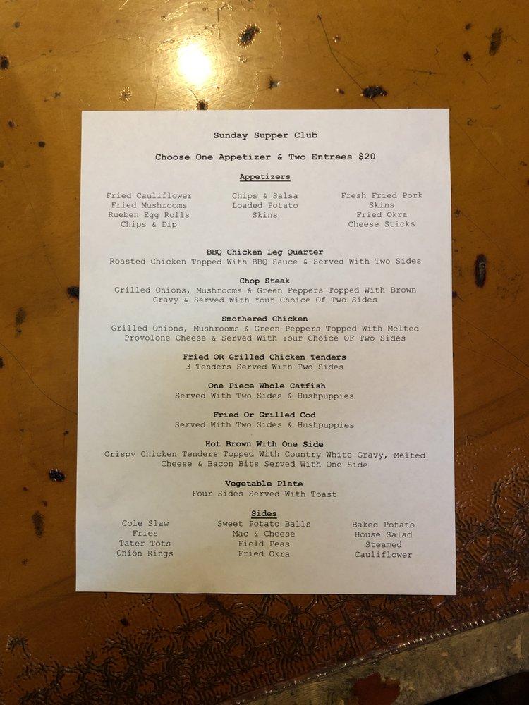 Menu at Irish Pub + Grill, Rex