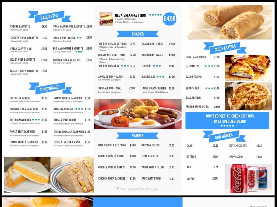 Menu at Dawn Til Dusk restaurant, Grimsby, 3 Grimsby Road