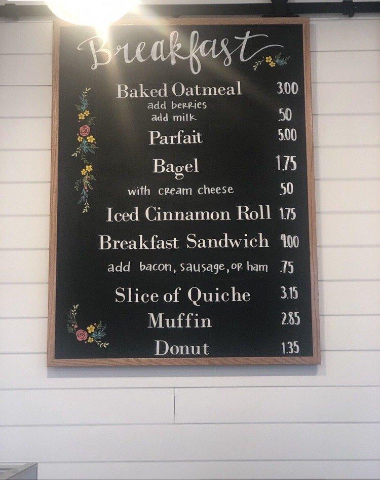 Menu at Mill 72 Bake Shop & Cafe, Manheim