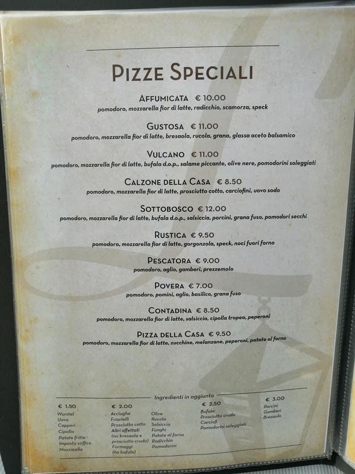 Menu da La Lanterna pizzeria, Imola
