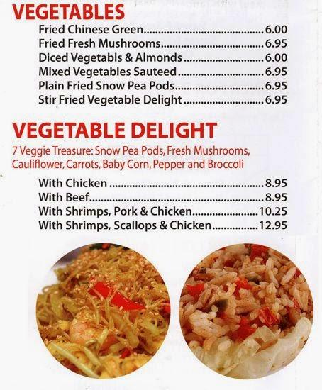 Menu at Peking Garden Restaurant, Toronto