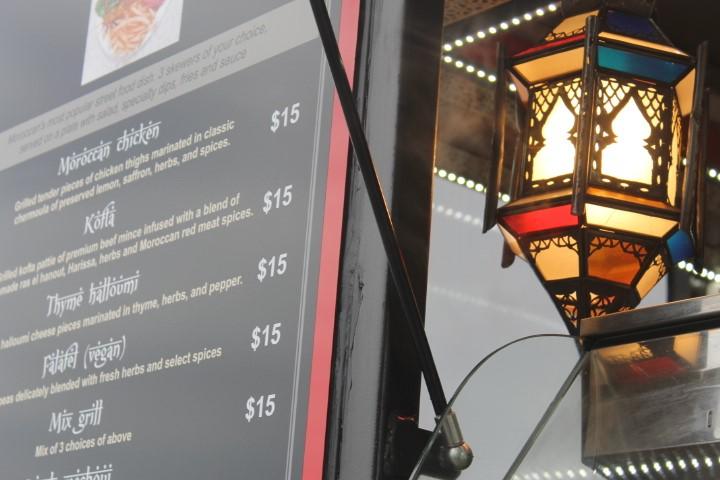Menu at Zaaffran - Taste of Morocco fast food, Wellington