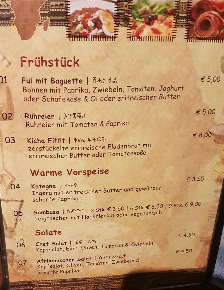 Speisekarte von African Queen Restaurant, Frankfurt am Main ...