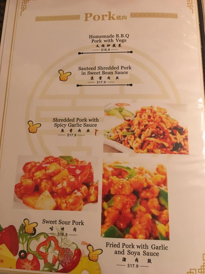 Menu at HUGO Asian resturant restaurant, Sandy Bay