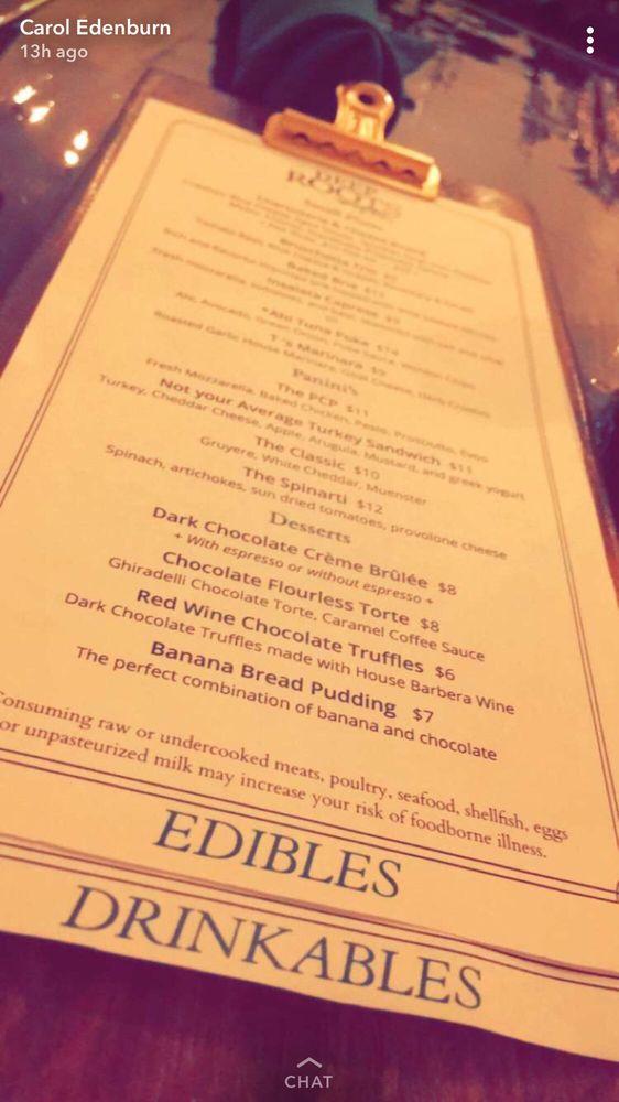 Menu at Deep Roots Winery & Bistro - LoDo pub & bar, Denver