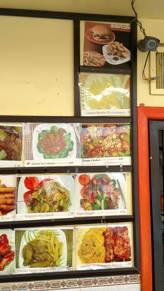Menu at Tasty Carry Out restaurant, Capitol Heights, Marlboro Pike