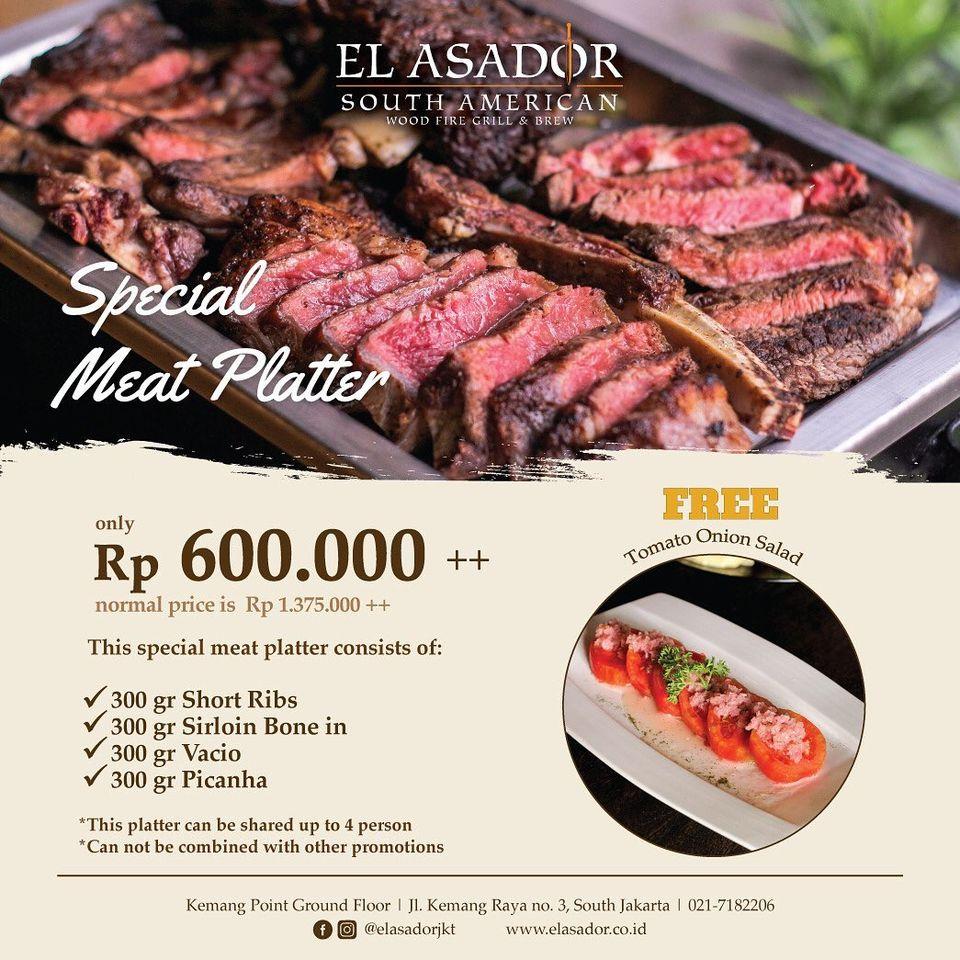 Menu at El Asador South American Restaurant, South Jakarta
