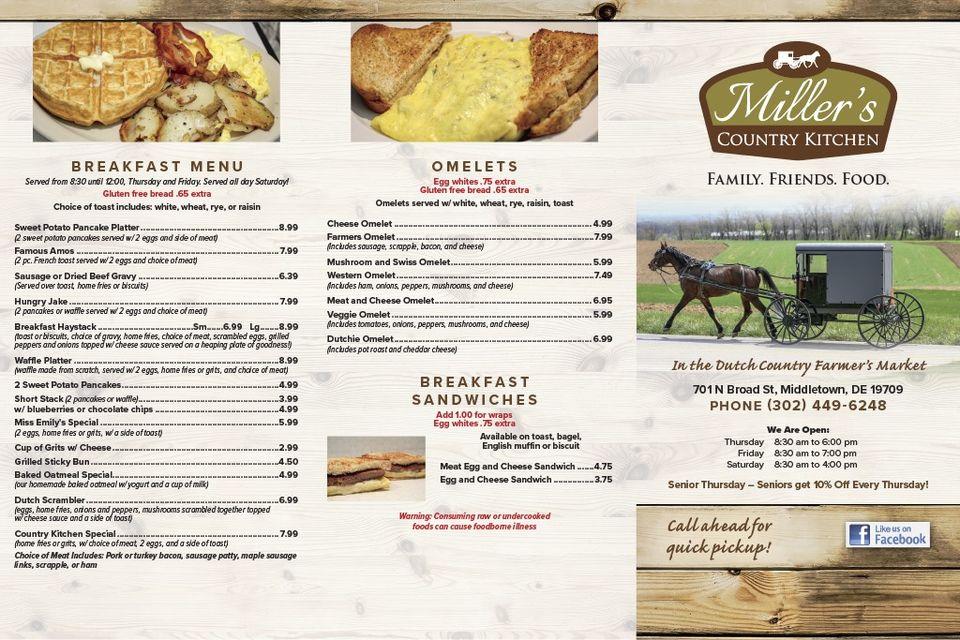 Menu at Dutch Country Farmer's Market BBQ, Middletown