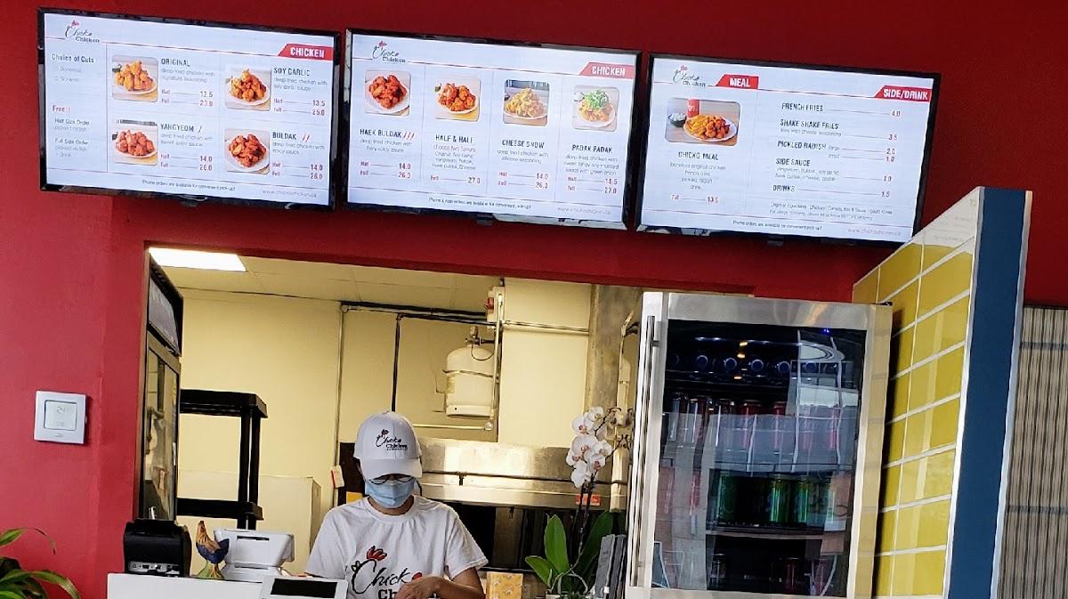 Menu at Chicko Chicken restaurant, Kelowna