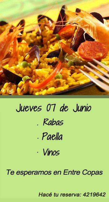 Menu at Entre Copas restaurant, San Juan