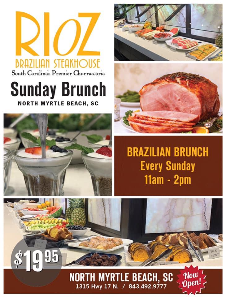 Menu at Rioz Brazilian Steakhouse, Myrtle Beach
