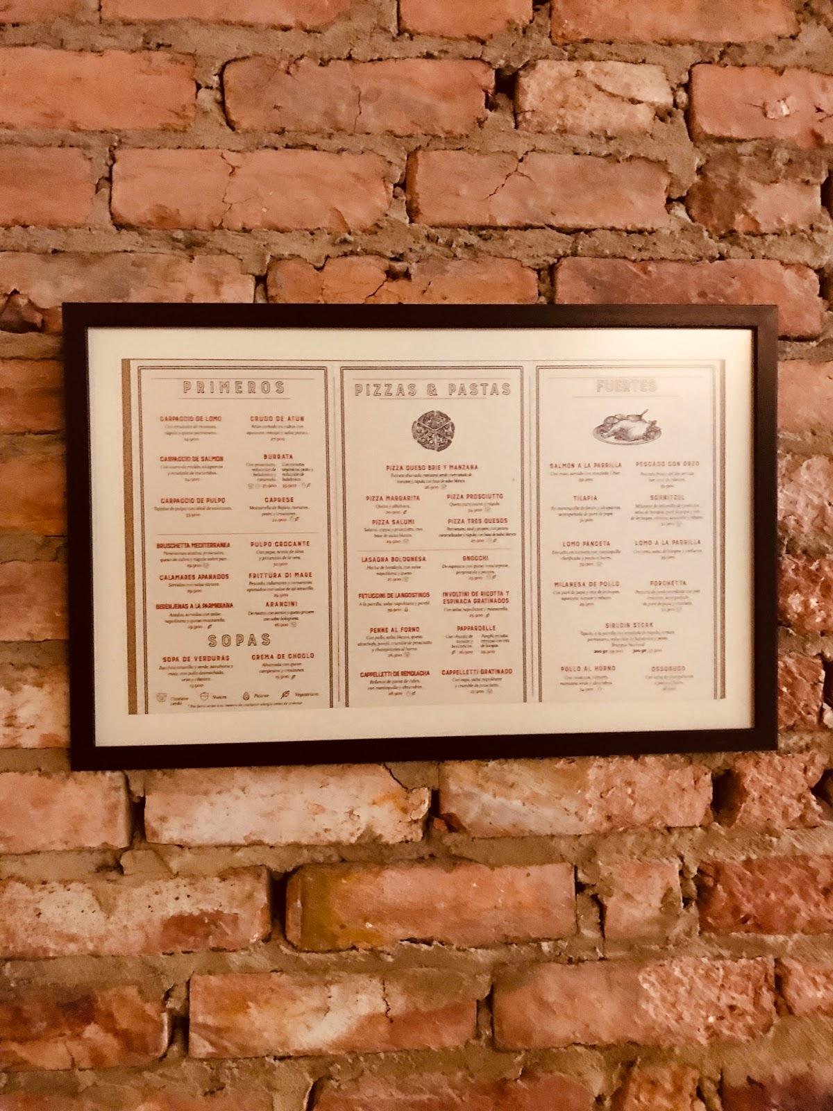 Carta del restaurante Semolina - Parque Colina, Bogotá, Cra. 58d #146-51