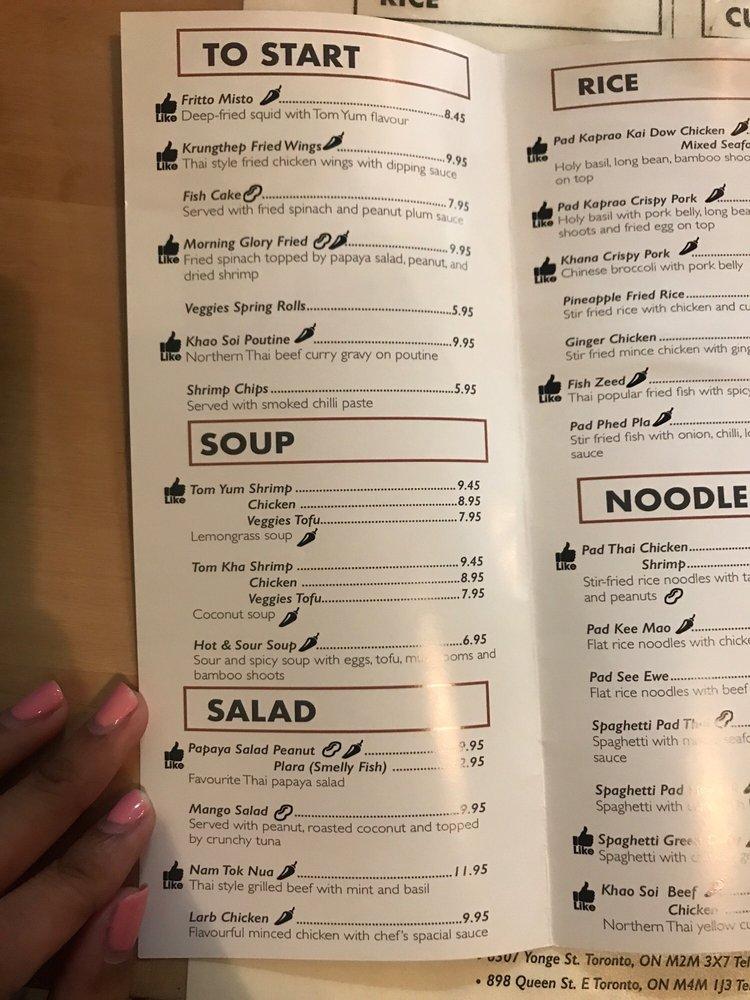Menu at EAT BKK Thai Kitchen (Leslieville) restaurant, Toronto, 898 ...
