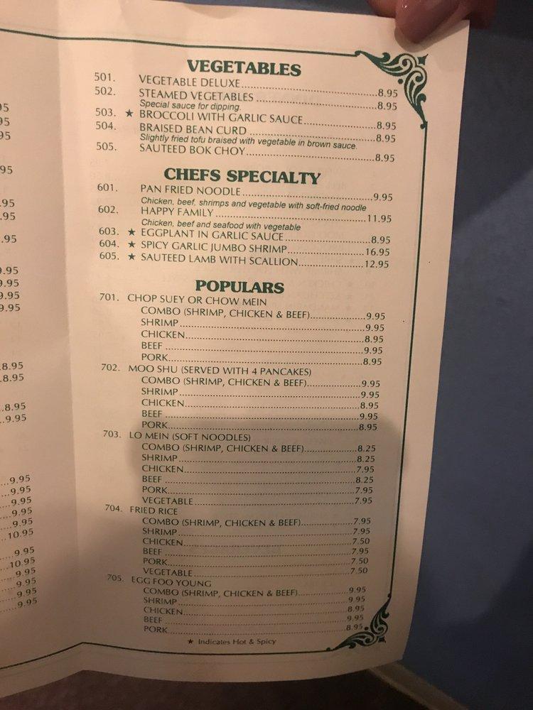 Menu at Little Hunan restaurant, Plano