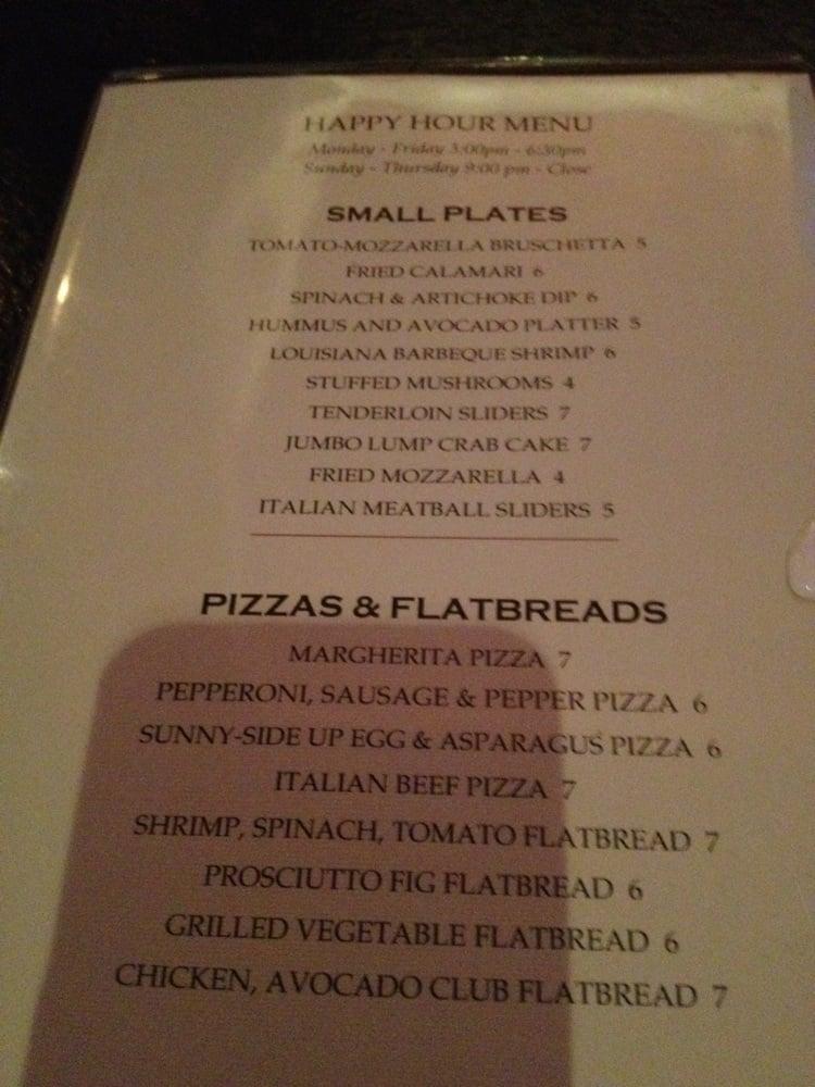 Menu at Pinstripes restaurant, Oak Brook, 7 Oakbrook Center