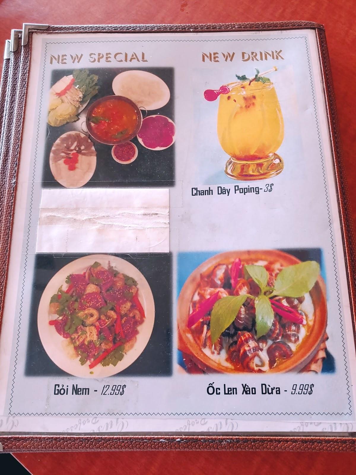 Menu at Thiên Ân Bò 7 Món Restaurant, Westminster, Bolsa Ave