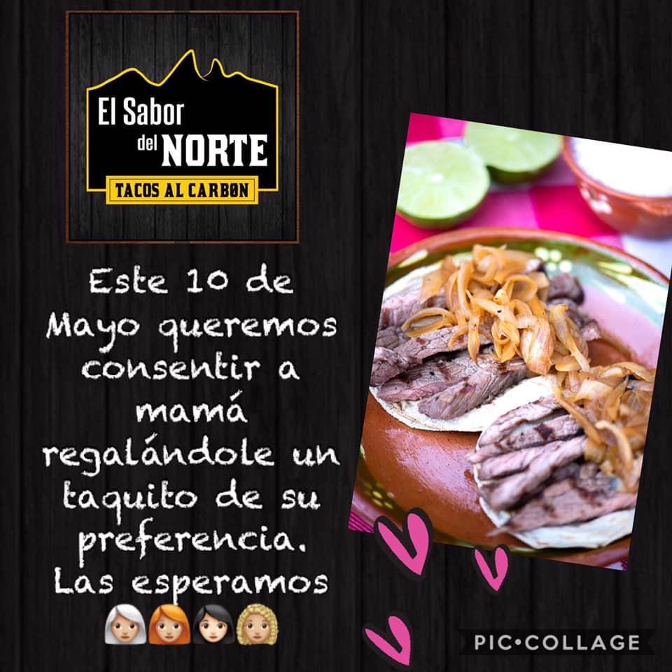 Menu at El Sabor del Norte restaurant, Cuernavaca