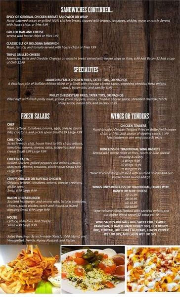 Menu at Maddogs Grill restaurant, Clanton
