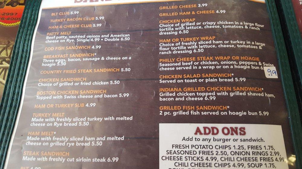 Menu at Alli's Family Restaurant, Springfield