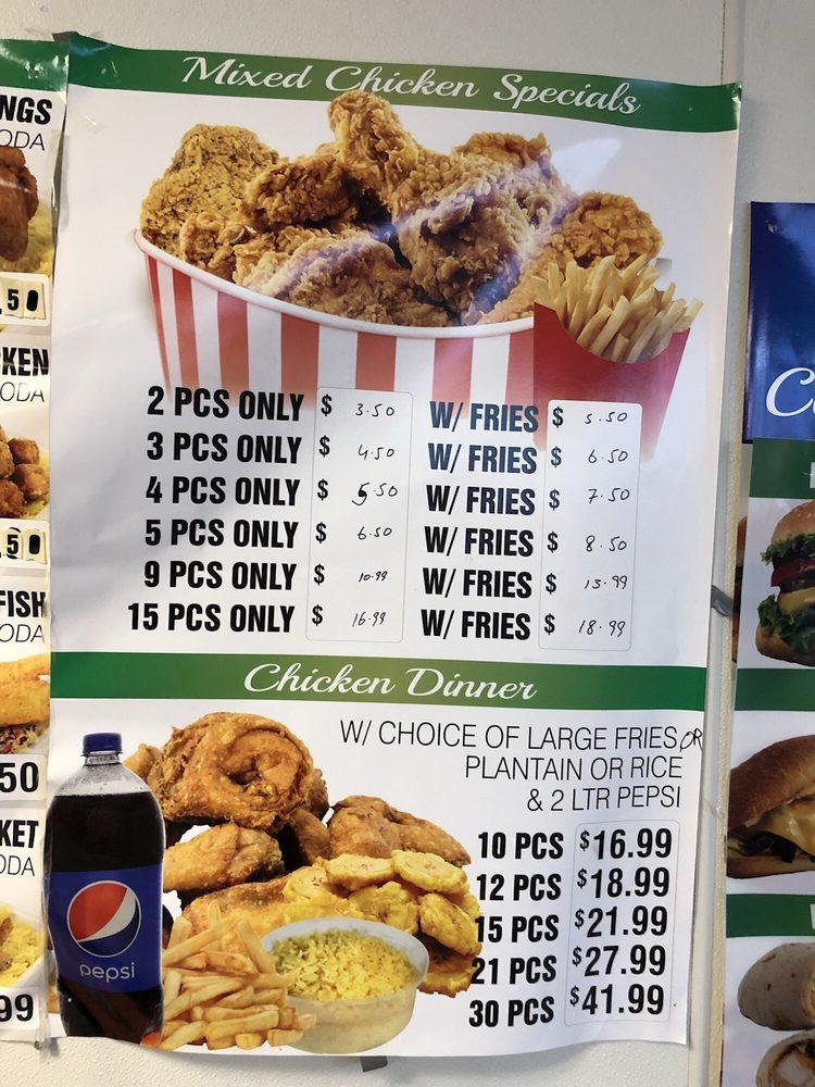 Menu at Crown Fried Chicken pizzeria, Malden