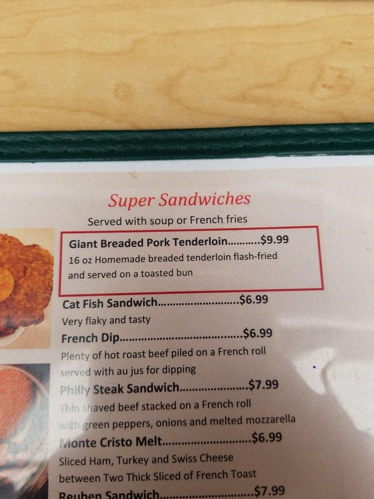 Menu at Edinburgh Diner restaurant, Edinburgh