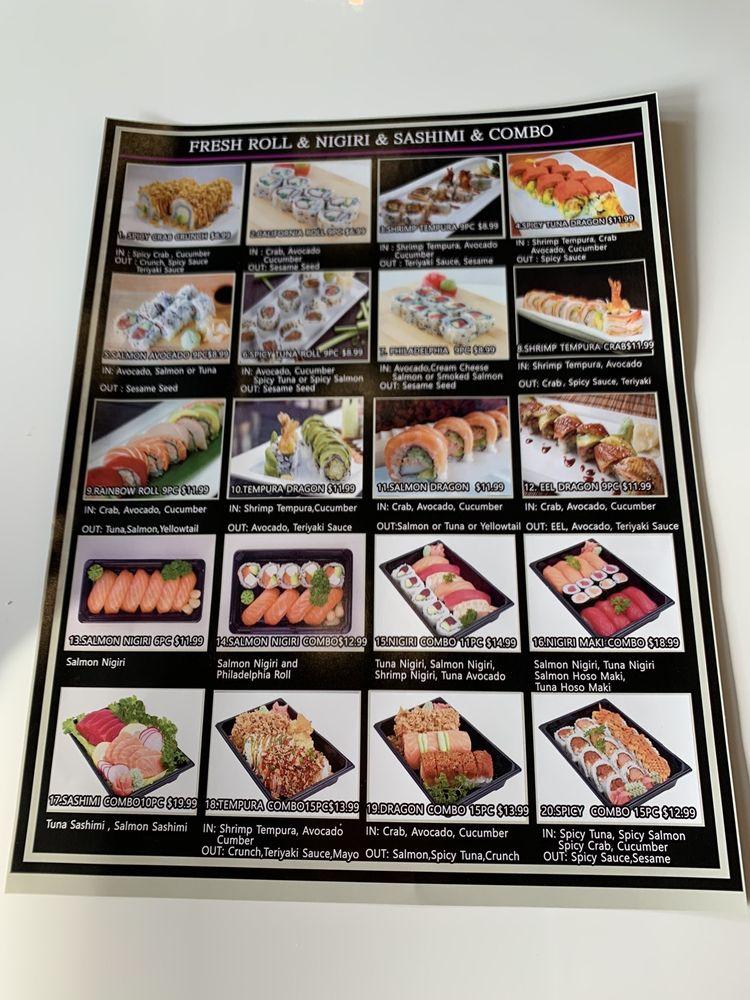 Menu at Wasabi Sushi & Poke restaurant, Blue Bell