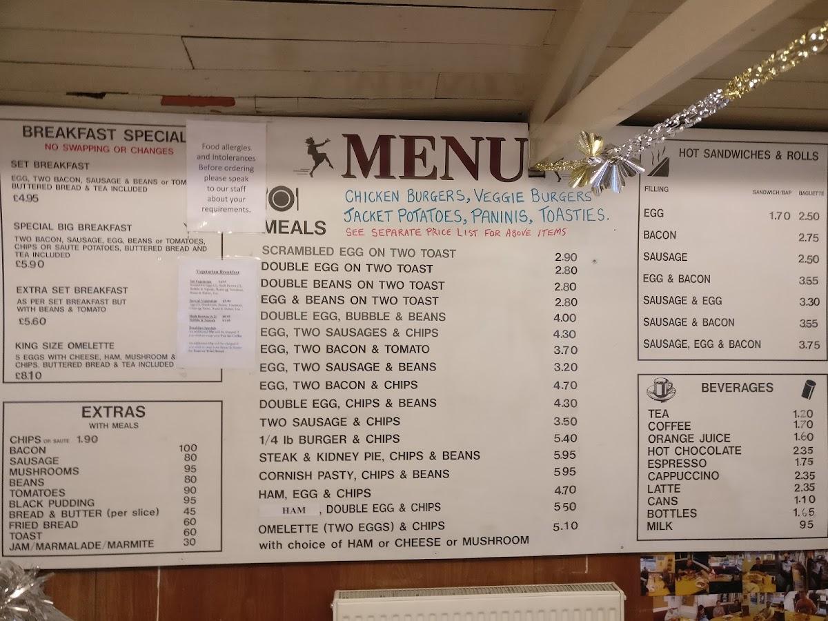 Menu at Woodbridge Cafe, Guildford