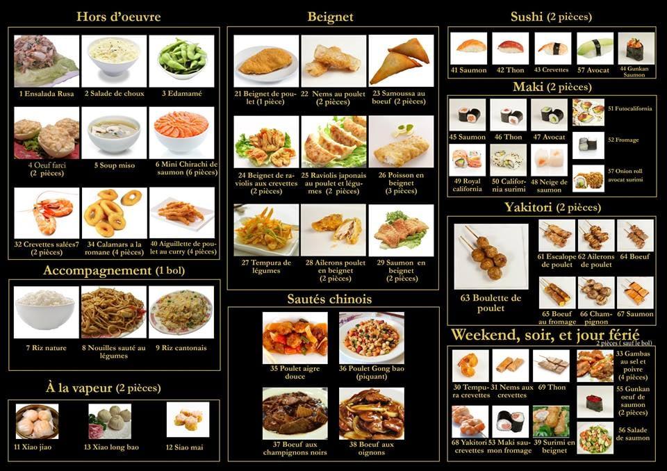 Menu at CHEZ SHU restaurant, Clamart