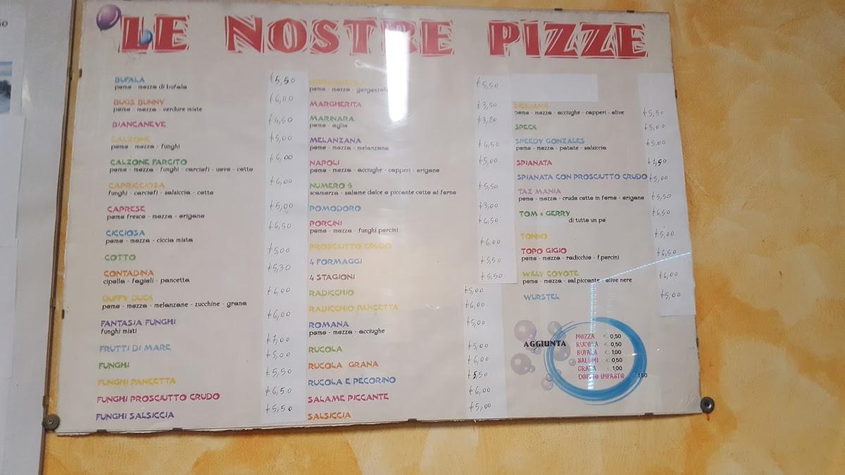 Menu da Pizza E Pizza Di Atzori Mattia pizzeria, Castel Bolognese