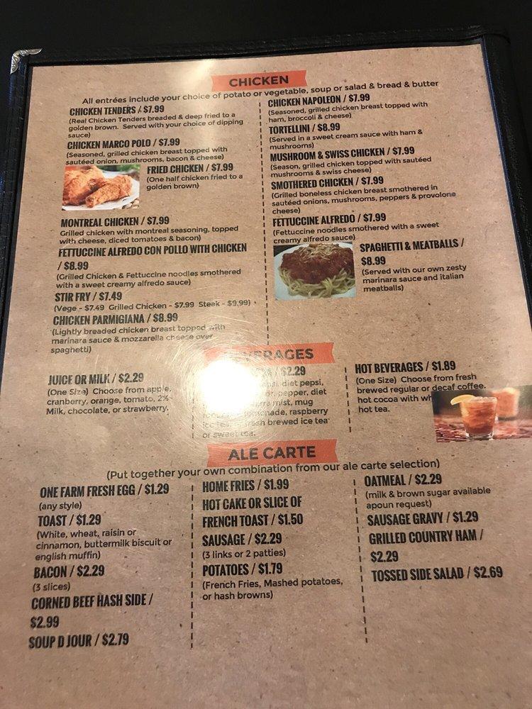 Menu at Alton Village Inn Pancake House restaurant, Alton